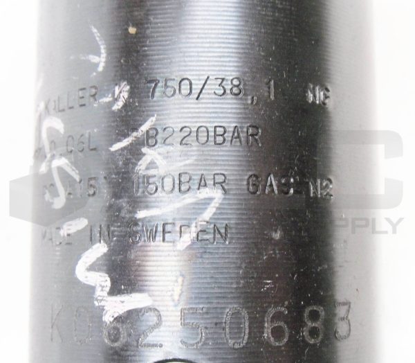 KALLER K06250683 NITROGEN GAS SPRING 220BAR K 750/38.1 - PLC Toolbox Supply