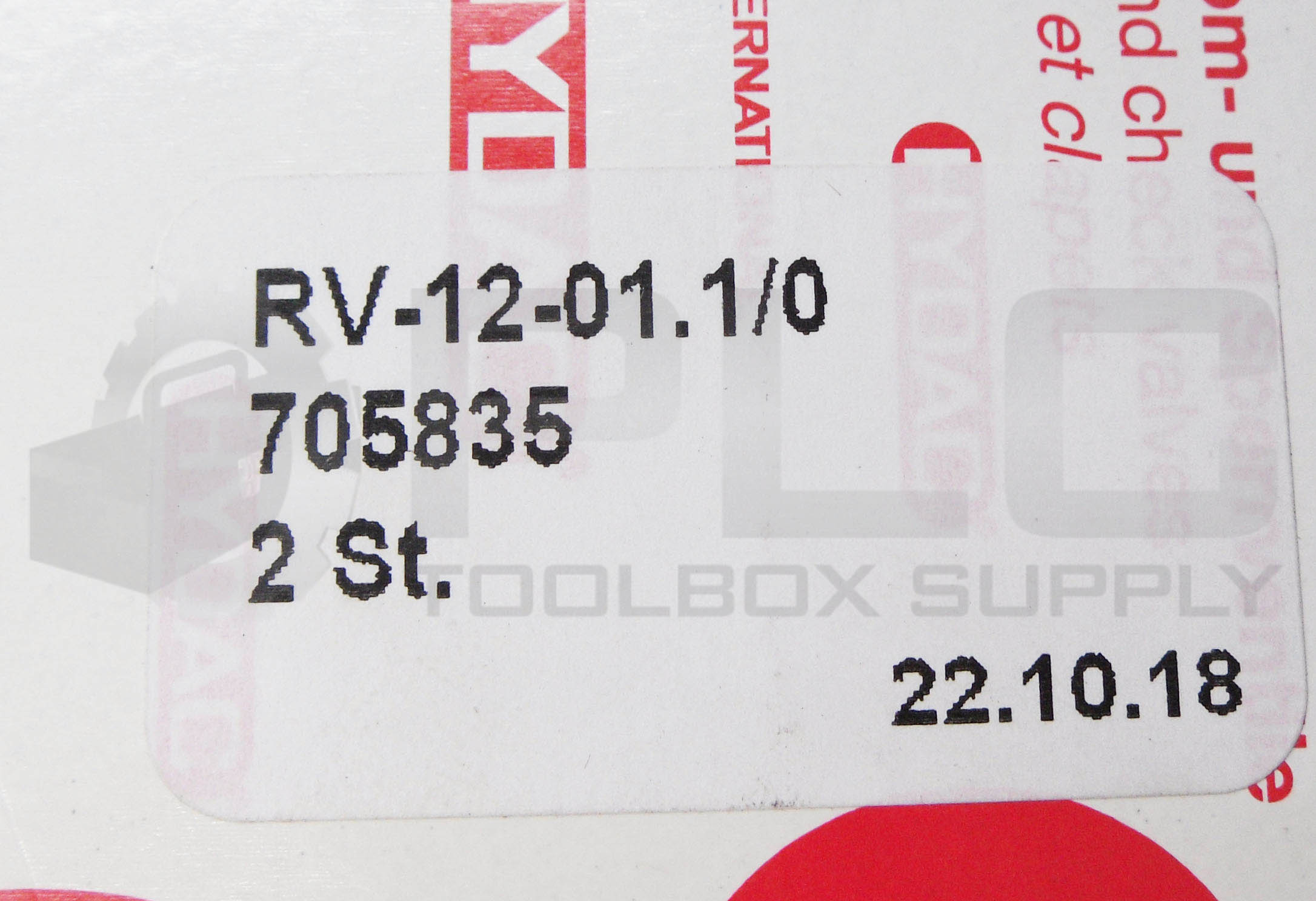 NEW BOX OF 2 HYDAC FLUTEC RV-12-01.1/0 VALVE 3/4″ - PLC Toolbox Supply