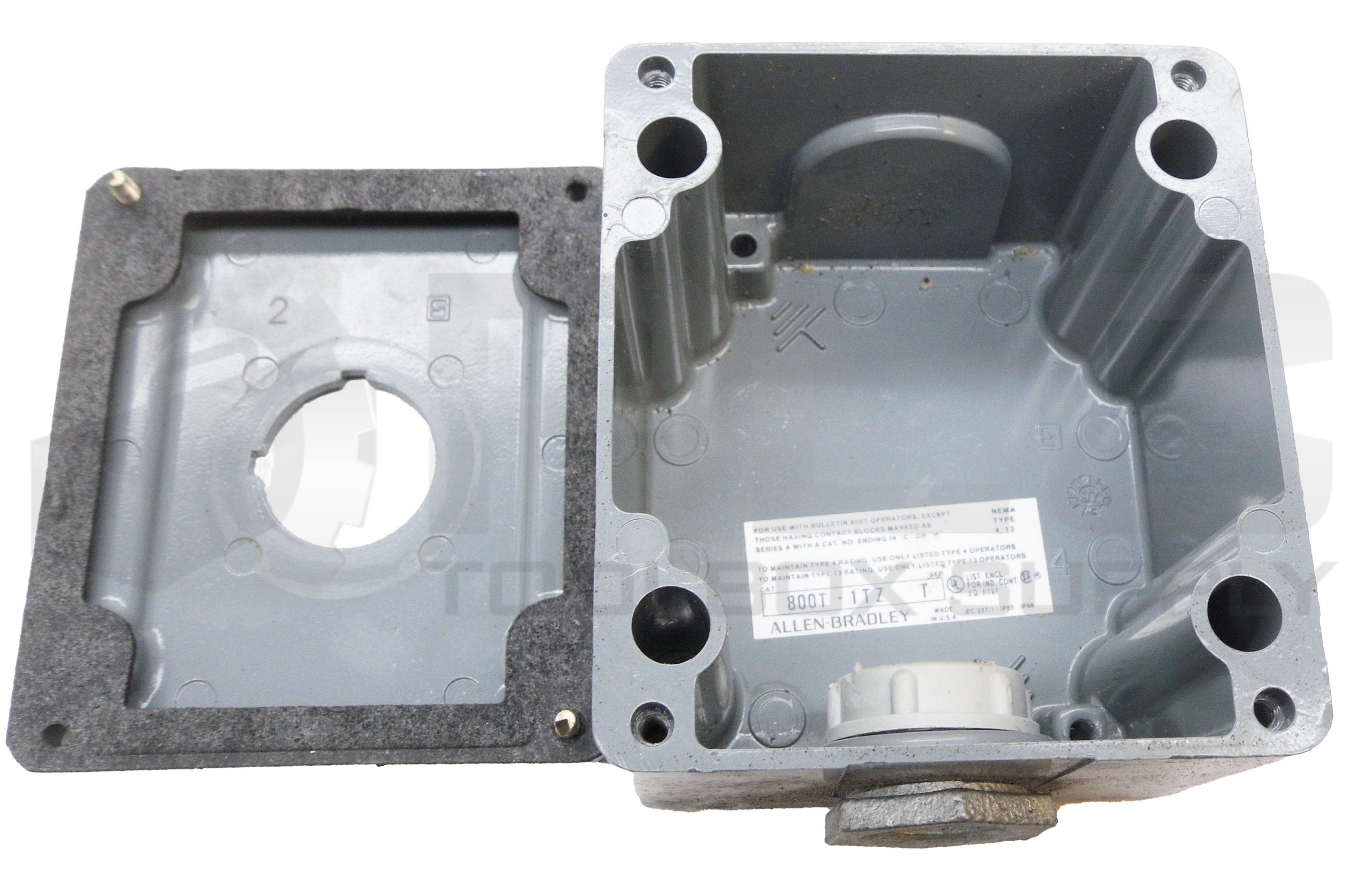 ALLEN BRADLEY 800T-1TZ /T PUSH BUTTON ENCLOSURE - PLC Toolbox Supply