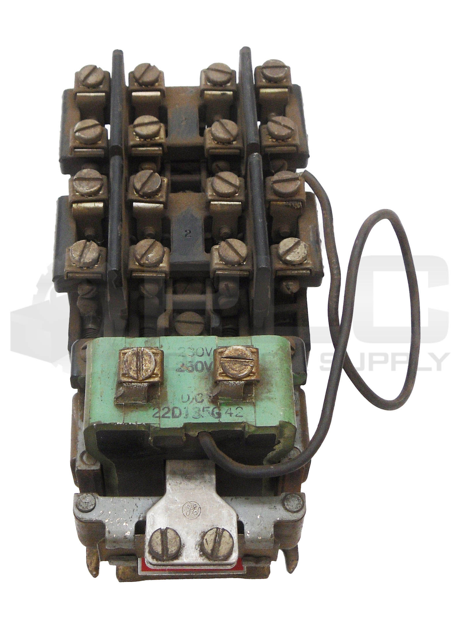 GENERAL ELECTRIC CR2810A14AC MACHINE TOOL RELAY W/ 22D135G42 COIL 230 ...