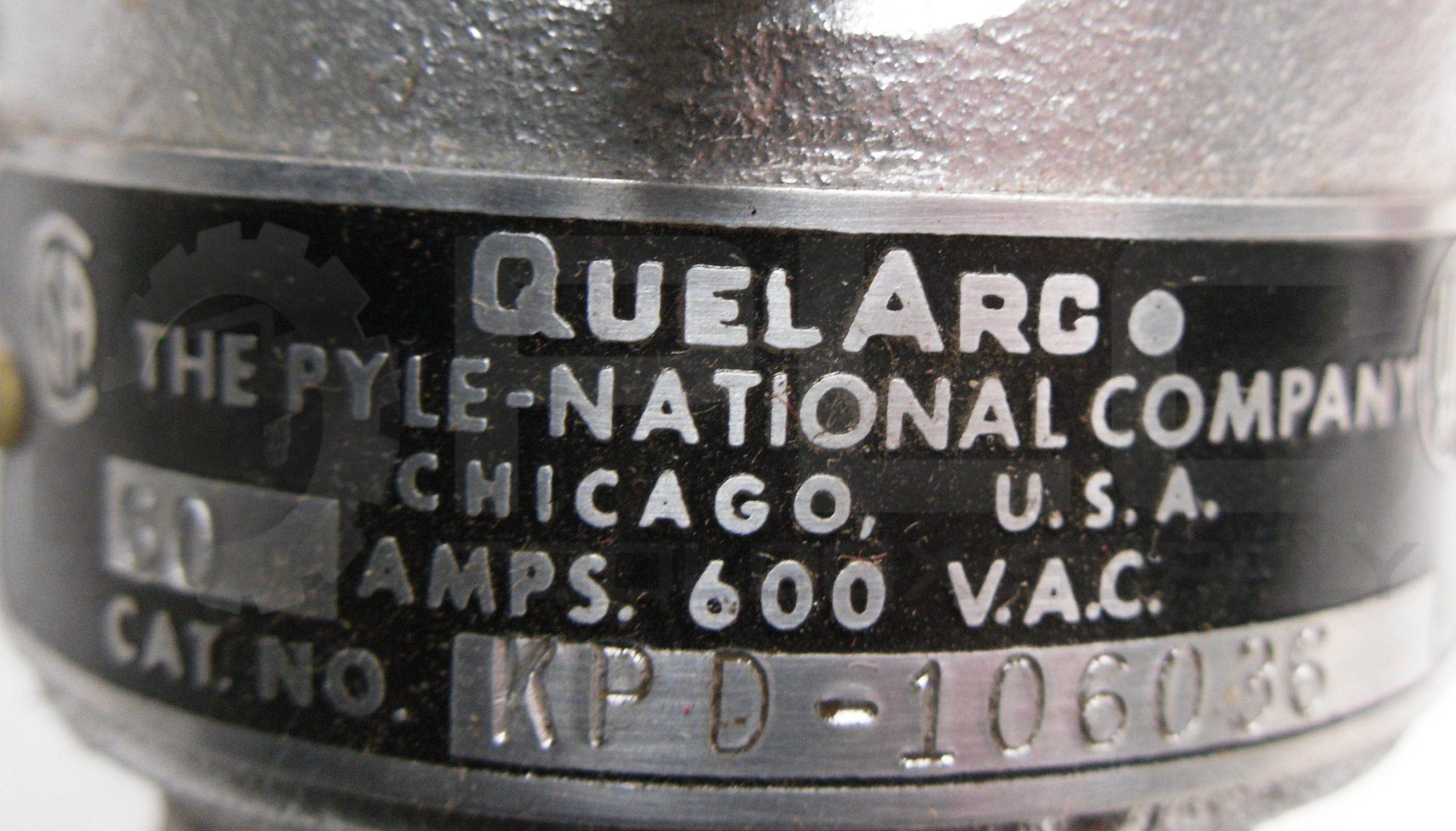 NEW PYLE NATIONAL KPD-106036 QUELARC POWER PLUG 60A 600VAC *READ* - PLC ...