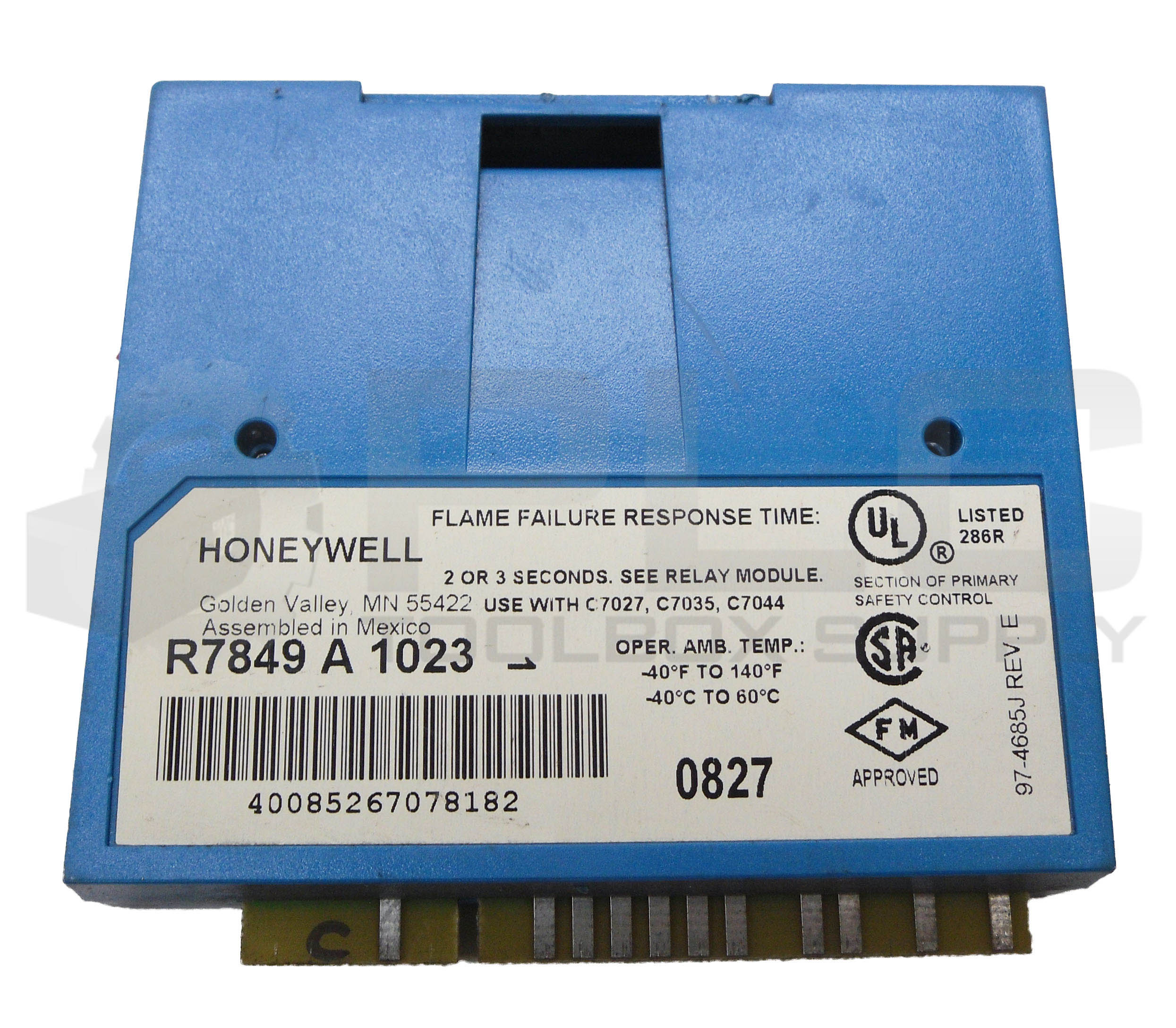 HONEYWELL R7849 A 1023 ULTRAVIOLET FLAME AMPLIFIER 1.25VDC - PLC ...