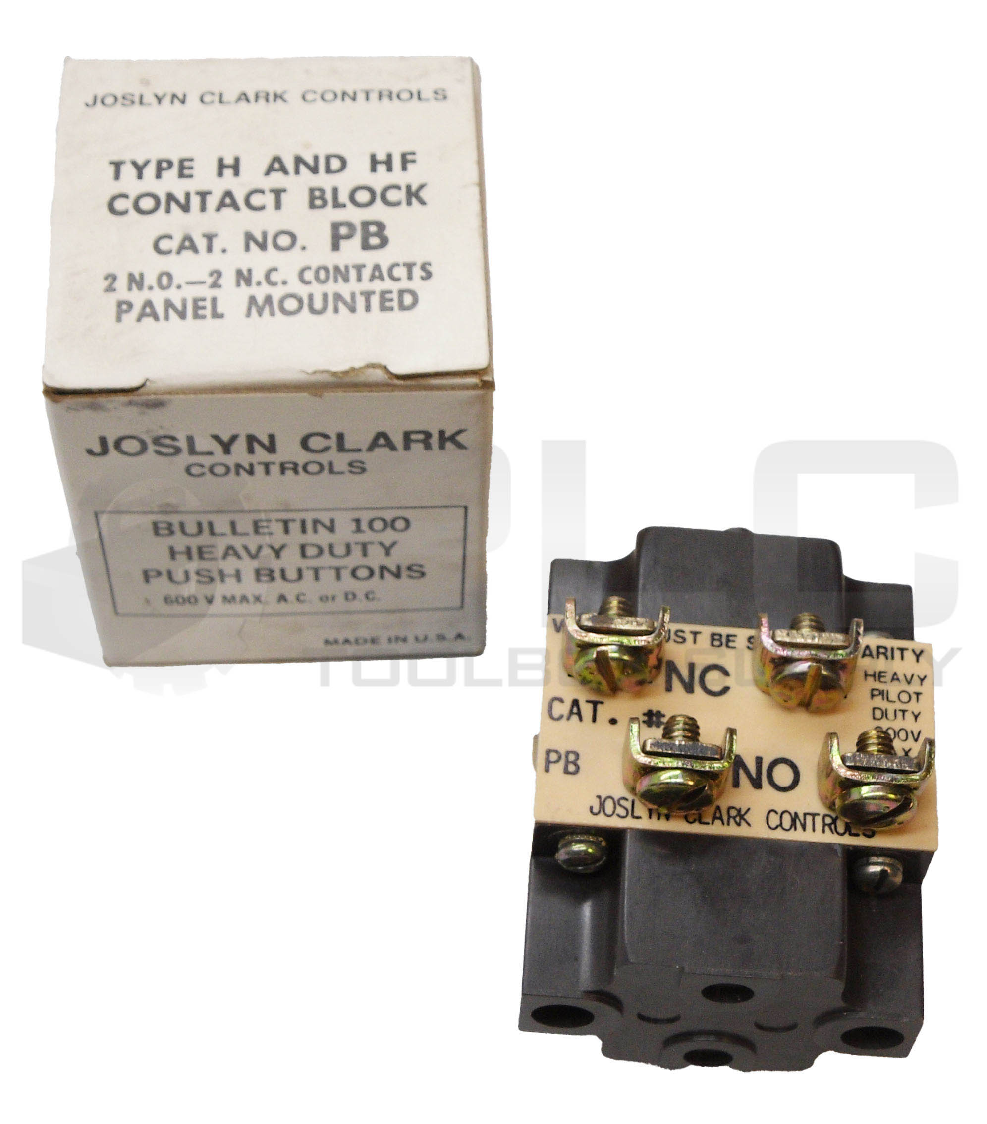 NEW JOSLYN CLARK PB CONTACT BLOCK TYPE H AND HF - PLC Toolbox Supply