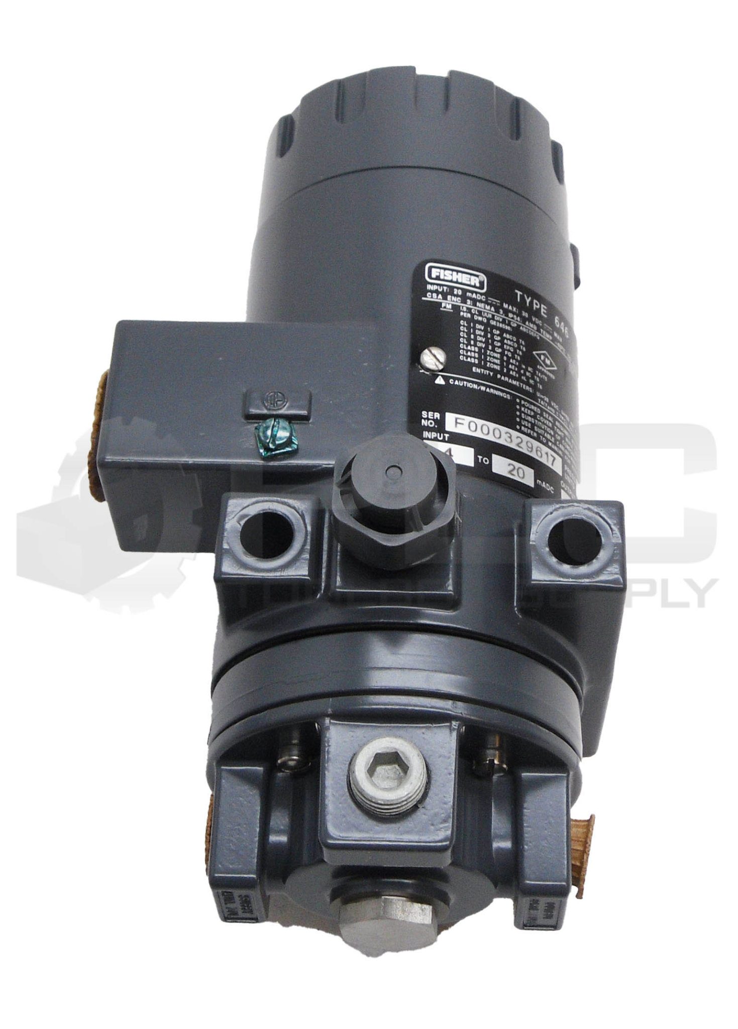 NEW FISHER 646 PNEUMATIC TRANSDUCER 30VDC 3-15PSIG - PLC Toolbox Supply