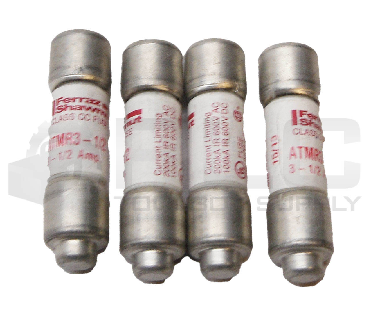 LOT OF 4 NEW FERRAZ SHAWMUT ATMR3-1/2 FUSE 3-1/2A 600VAC - PLC Toolbox ...
