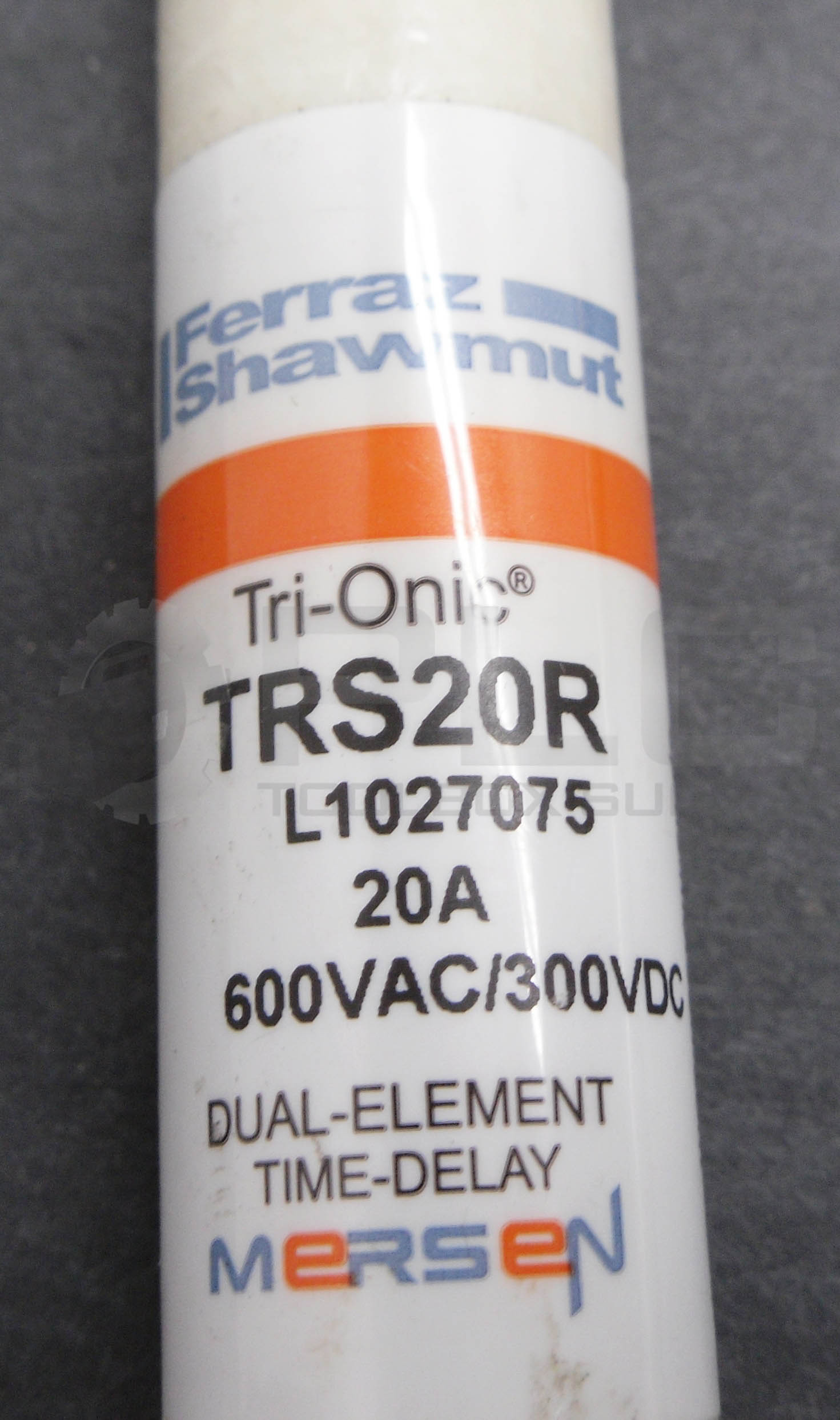 LOT OF 3 NEW FERRAZ SHAWMUT TRS20R TRI-ONIC FUSE 20A 600VAC 300VDC ...