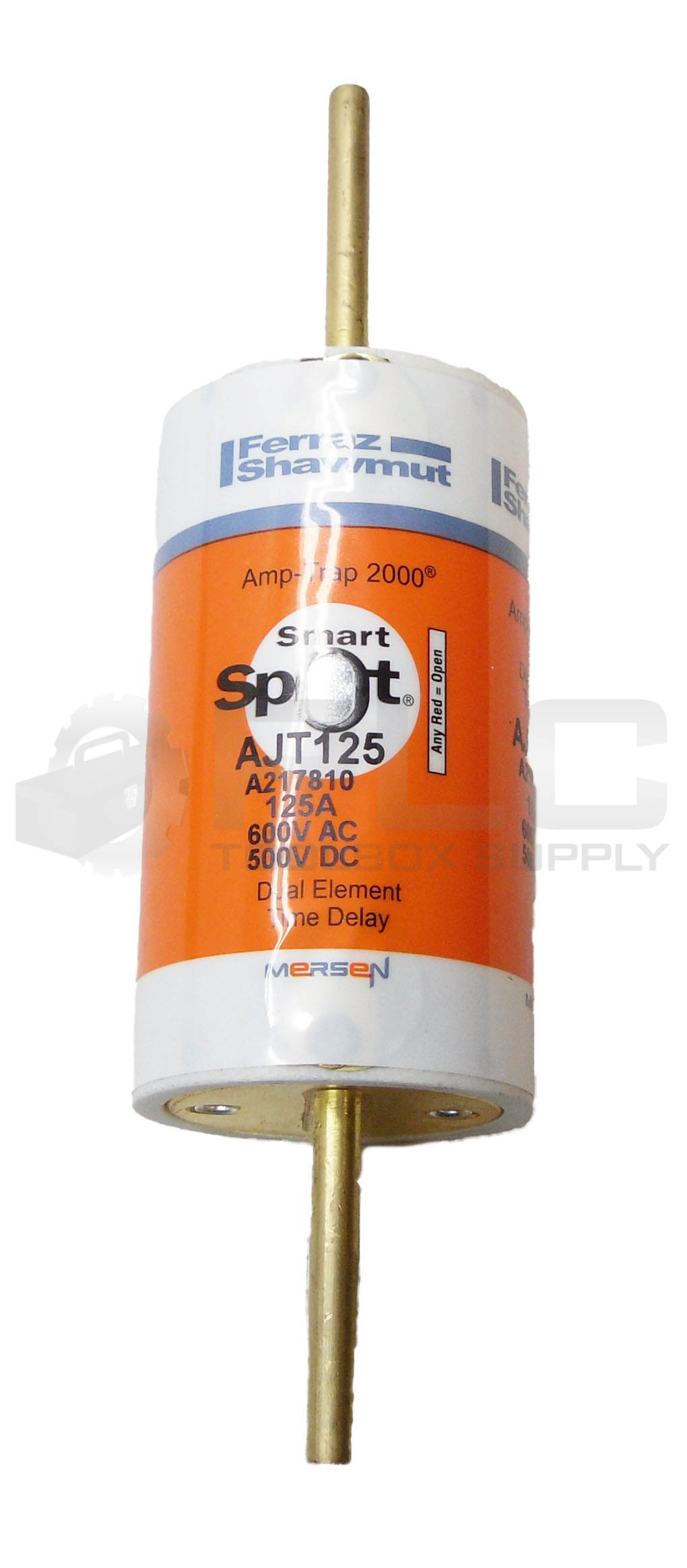 NEW MERSEN AJT125 SMART SPOT FUSE 125A 600VAC 500VDC - PLC Toolbox Supply