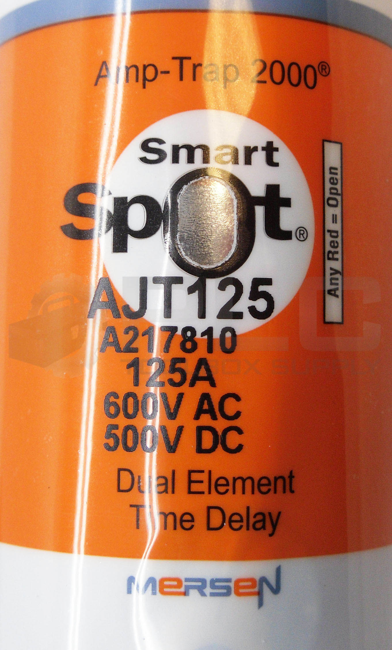 NEW MERSEN AJT125 SMART SPOT FUSE 125A 600VAC 500VDC - PLC Toolbox Supply