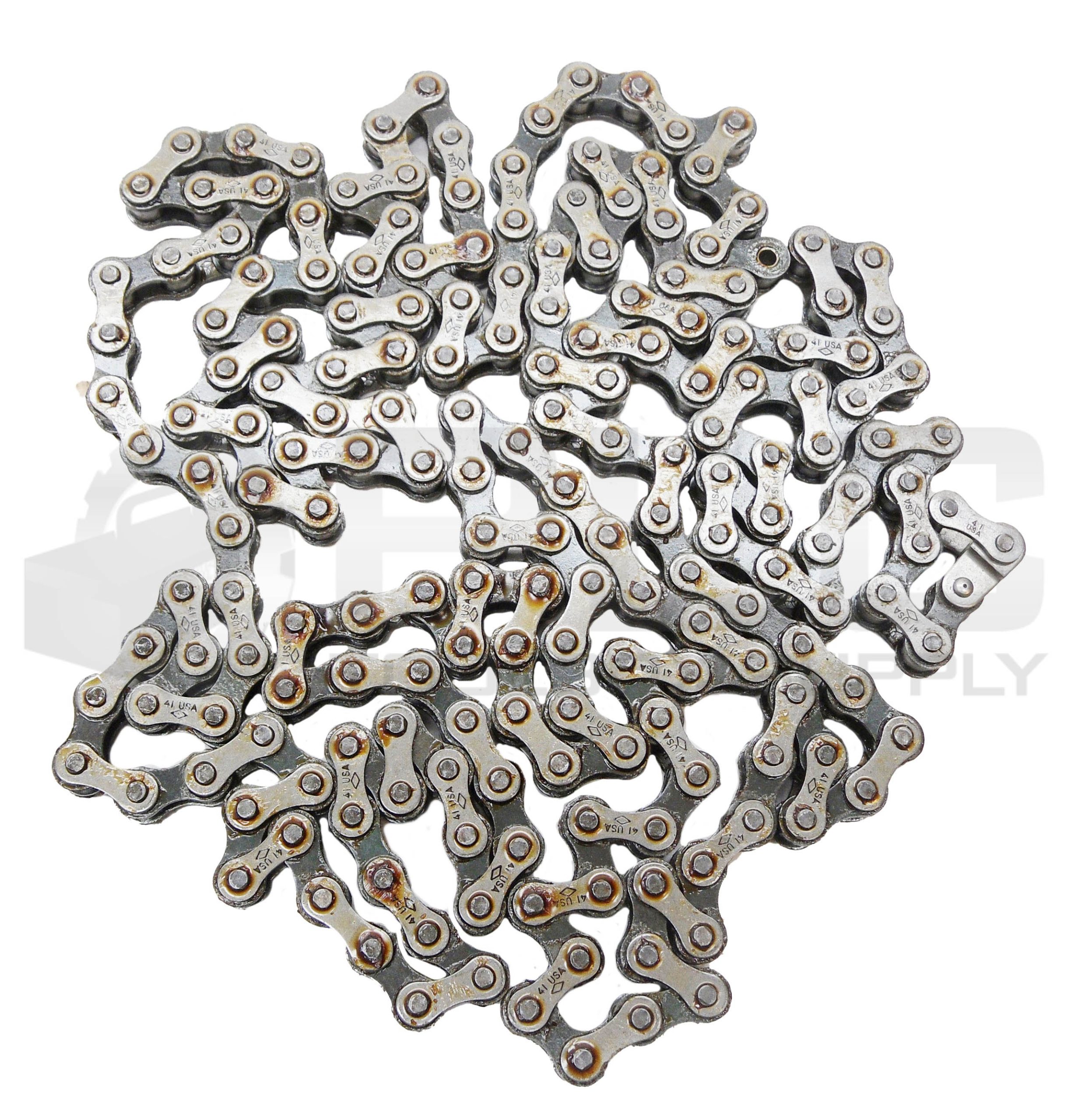 NEW DIAMOND CHAIN CO X-1341-010 ROLLER CHAIN 10′ 41 RIVETED *READ ...