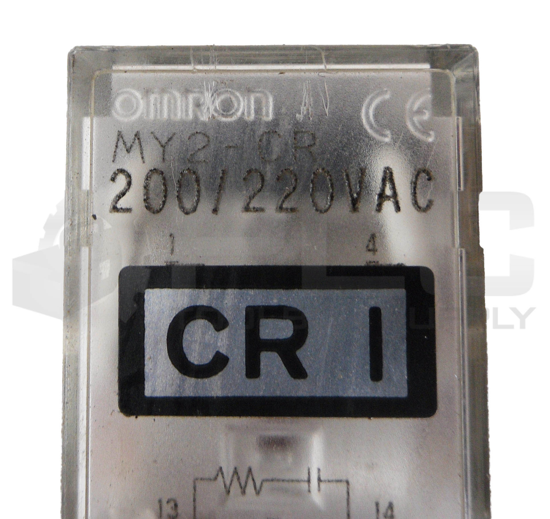 LOT OF 4 OMRON MY2-CR RELAY 200-220VAC 10 30VDC - PLC Toolbox Supply