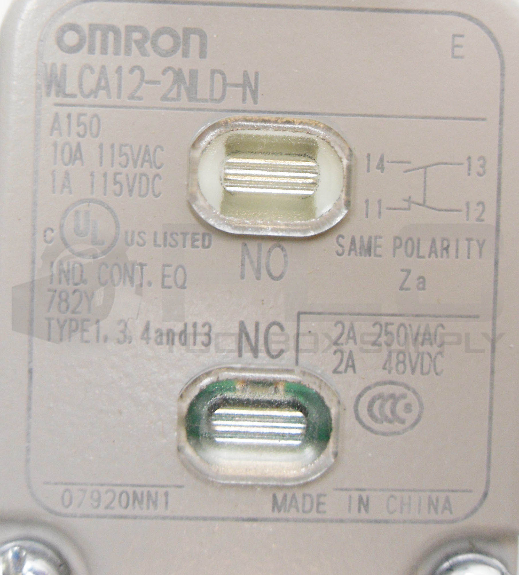 NEW OMRON WLCA12-2NLD-N LIMIT SWITCH 10A 115V AC/DC - PLC Toolbox Supply