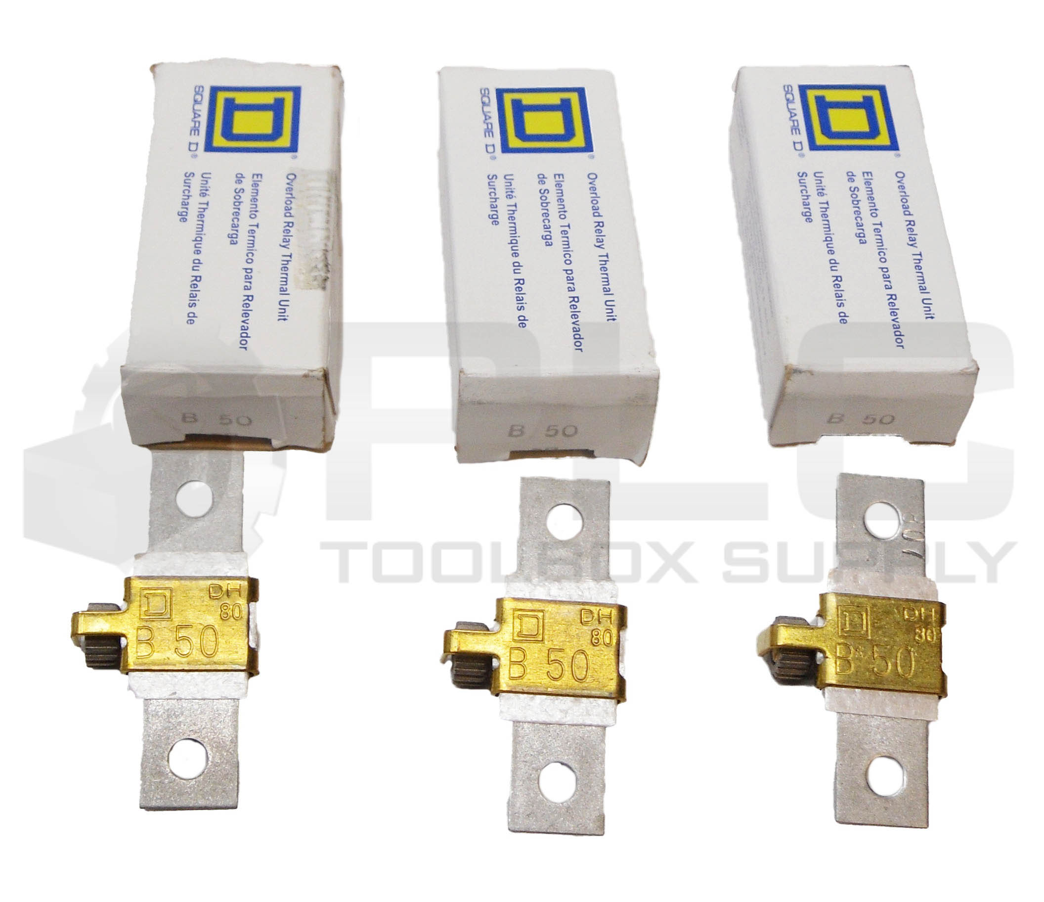 LOT OF 3 NEW SQUARE D B50 OVERLOAD HEATER ELEMENT *READ* - PLC Toolbox ...