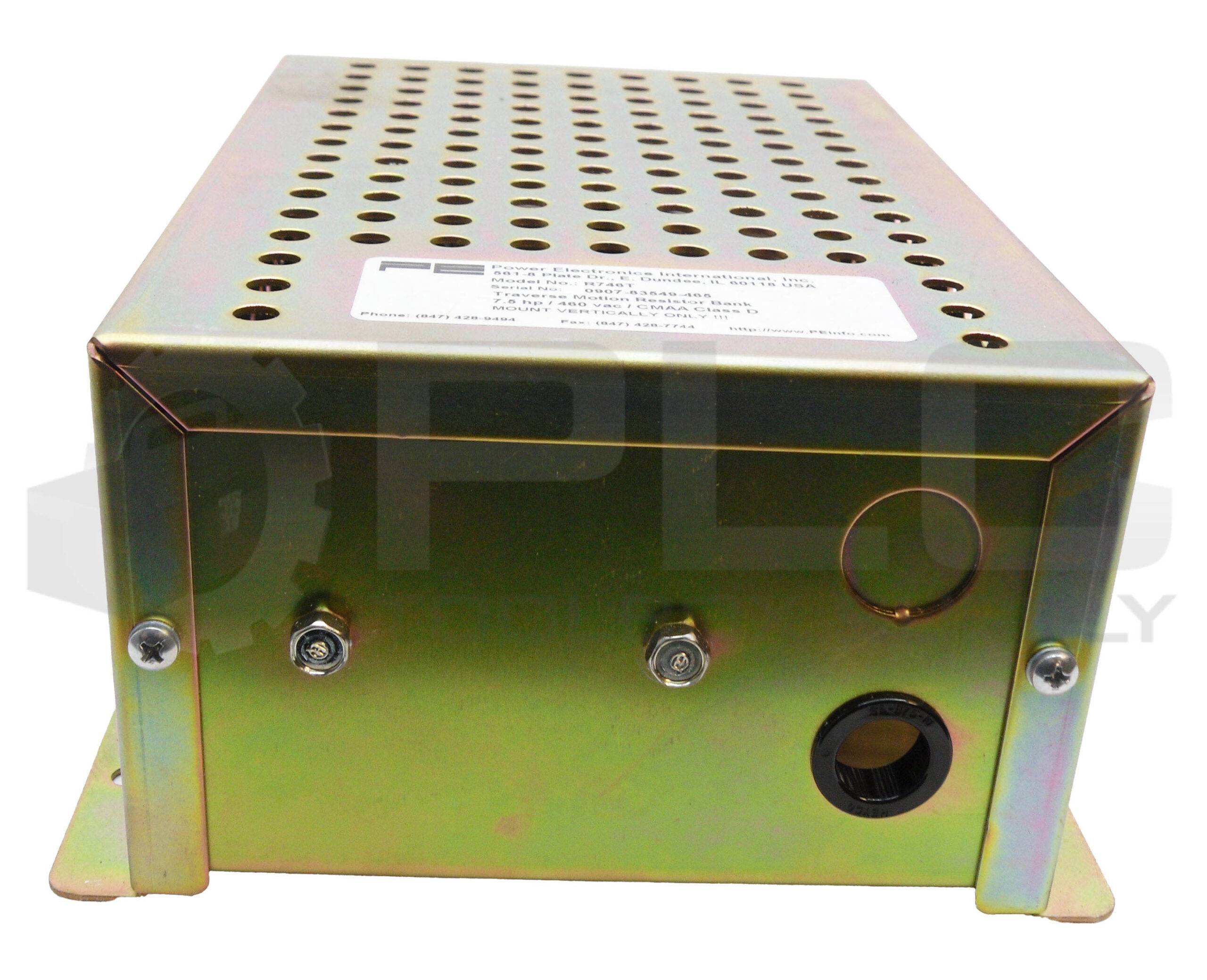 NEW POWER ELECTRONICS R746T TRAVERSE MOTION RESISTOR BANK 7.5HP 460VAC ...