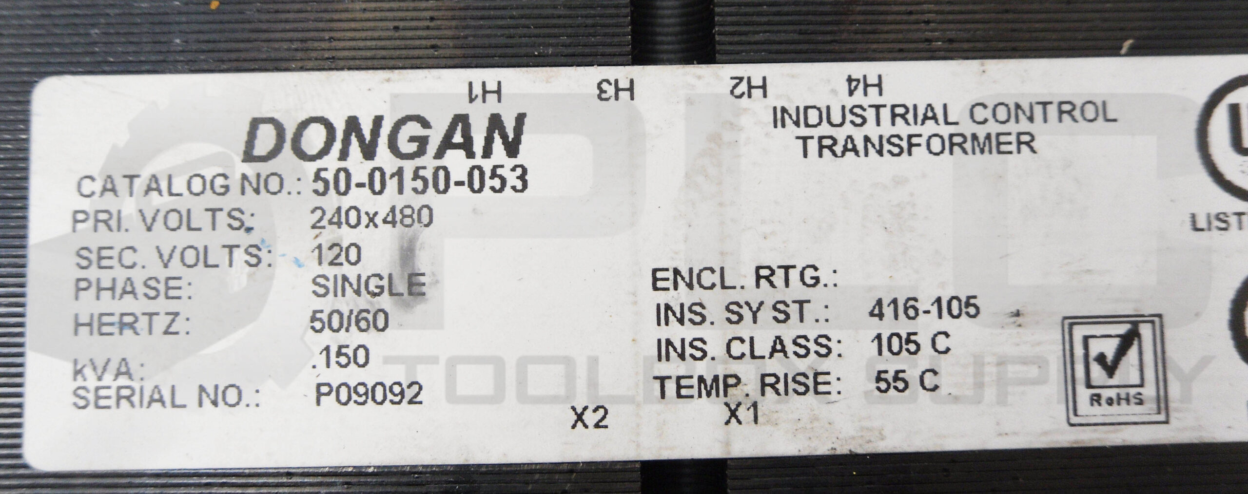 NEW DONGAN 50-0150-053 INDUSTRIAL CONTROL TRANSFORMER 240-480V 50/60HZ ...
