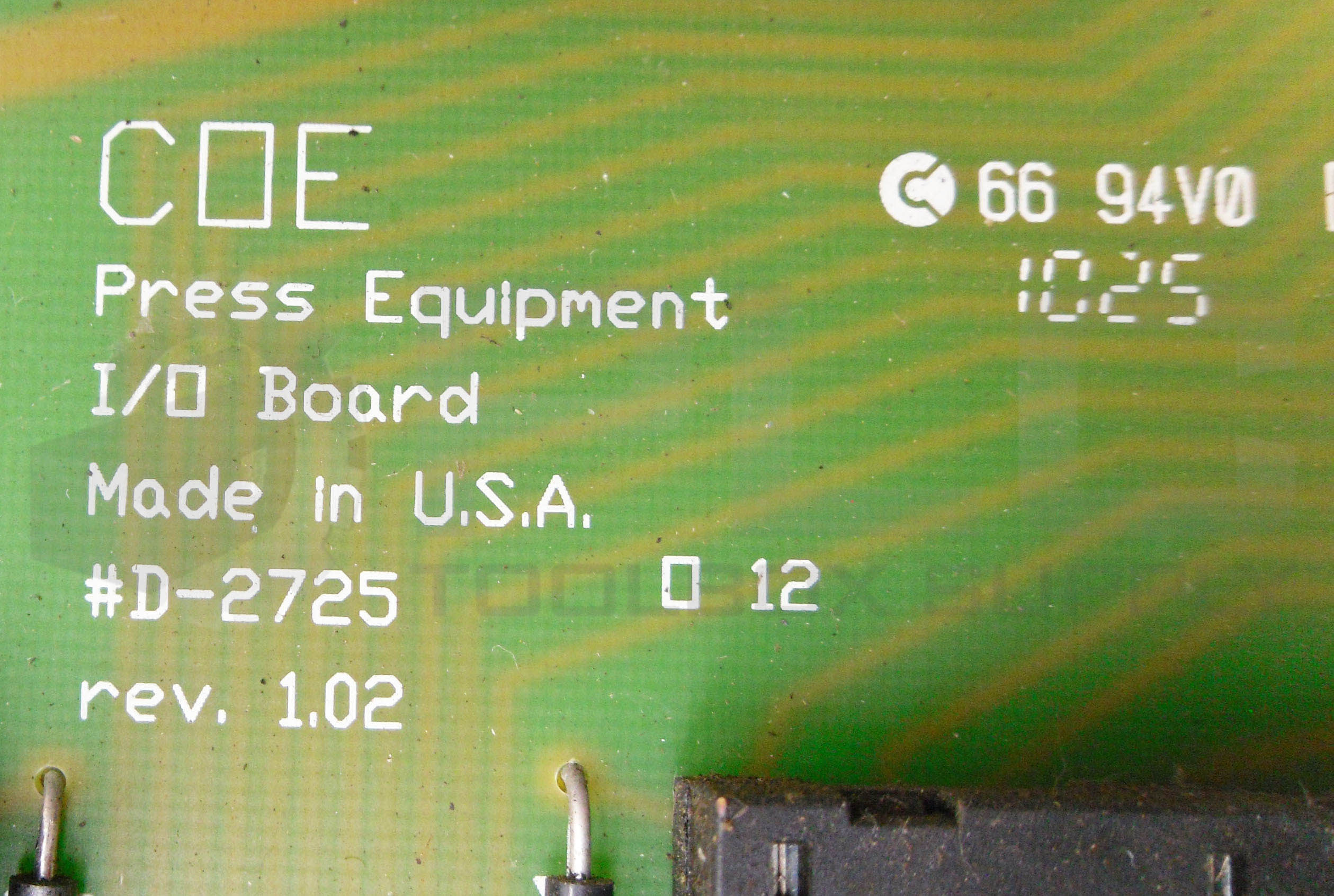 COE D-2725 I/O BOARD - PLC Toolbox Supply