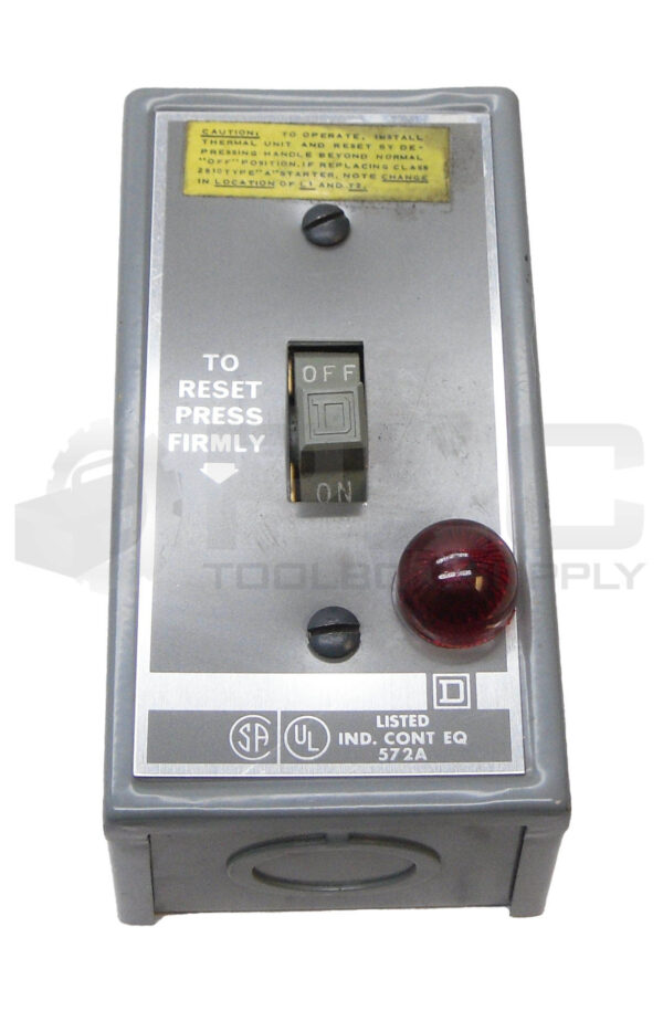 NEW SQUARE D 2510 FG-1P FRACTIONAL HORSEPOWER MANUAL STARTER **READ** - PLC Toolbox Supply