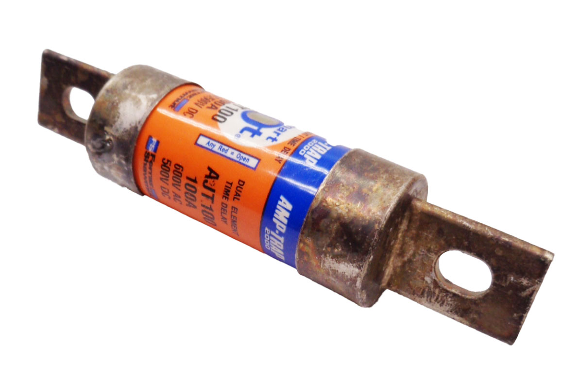 LOT OF 2 FERRAZ SHAWMUT AJT100 SMART SPOT FUSES 100A 600VAC 500VDC ...
