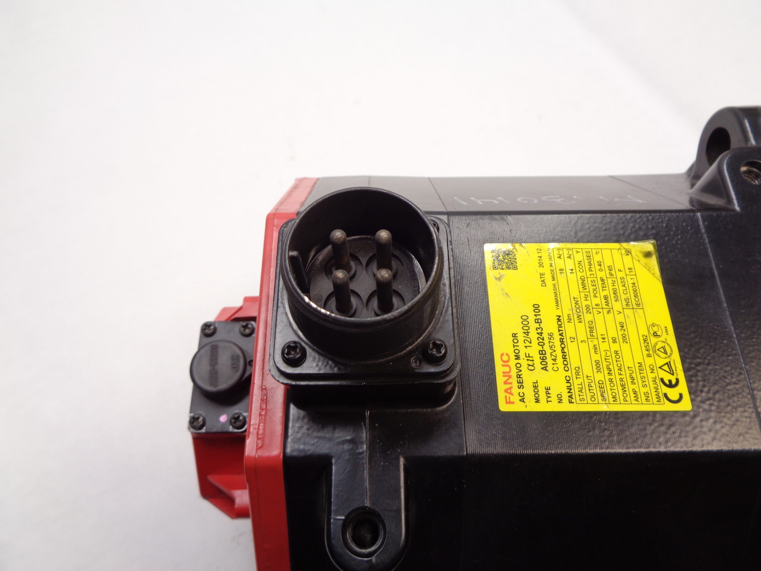 NEW FANUC A06B-0243-B100 AC SERVO MOTOR AIF 12/4000 w/ A860-2000-T301 ...
