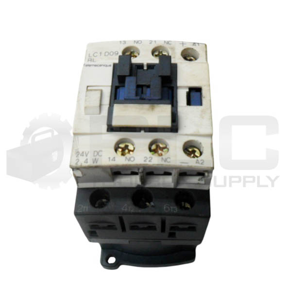 LOT OF 3 TELEMECANIQUE LC1D09BL CONTACTOR 24VDC W/ LAD4TBDL SURGE ...