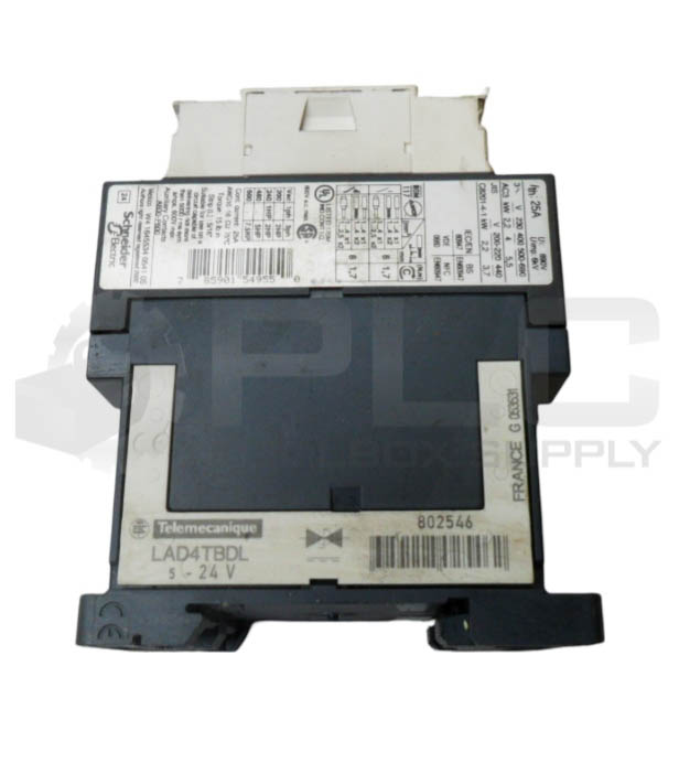 LOT OF 3 TELEMECANIQUE LC1D09BL CONTACTOR 24VDC W/ LAD4TBDL SURGE ...