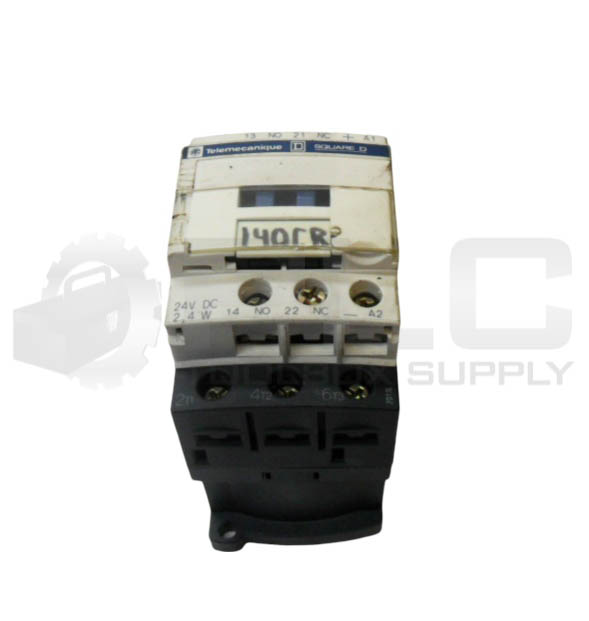 TELEMECANIQUE LC1D12BL CONTACTOR 24VDC W/ LAD4TBDL SURGE SUPPRESSOR ...