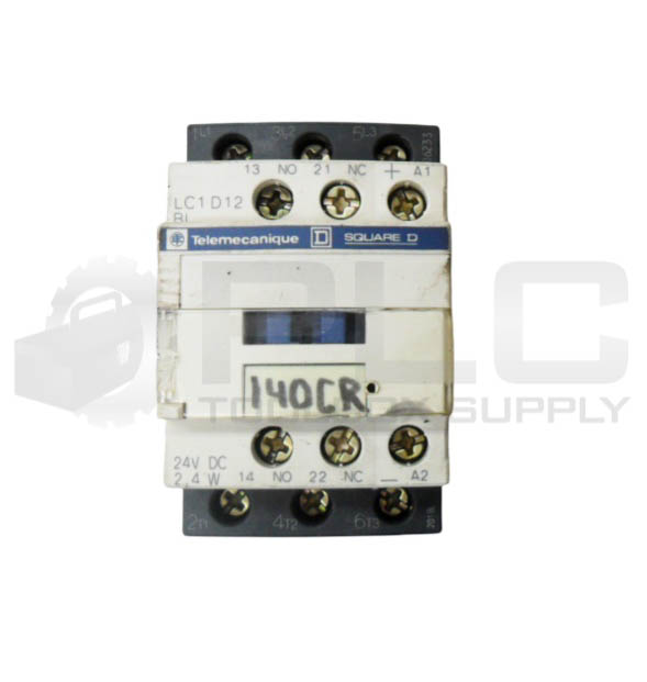 TELEMECANIQUE LC1D12BL CONTACTOR 24VDC W/ LAD4TBDL SURGE SUPPRESSOR ...