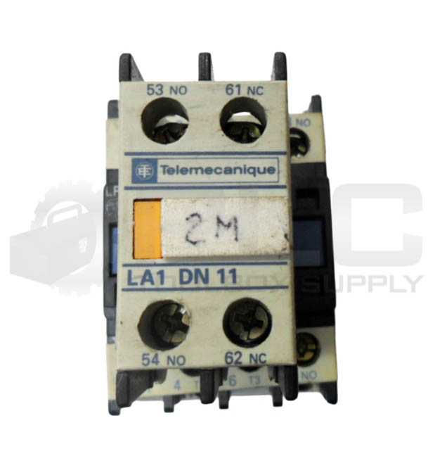 TELEMECANIQUE LP1D0910 CONTACTOR 20A 600V W/ BD COIL W/ LA1DN11 CONTACT ...
