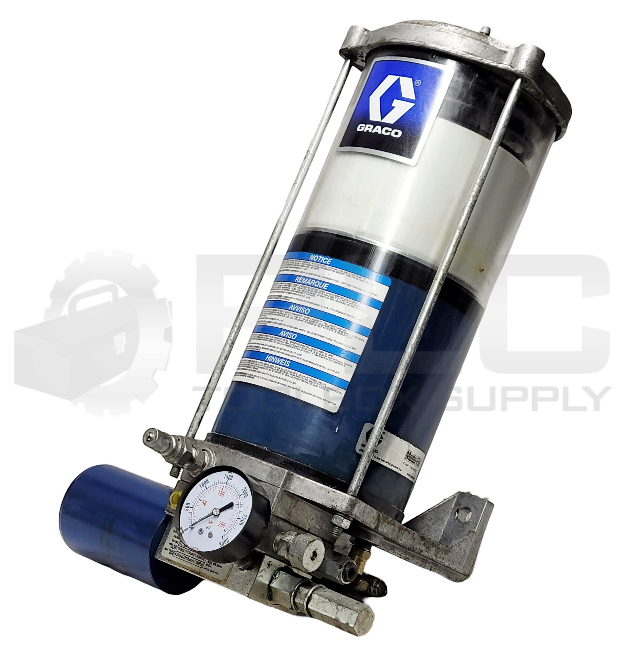 GRACO TRABON 563306 PNEUMATIC PUMP SERIES A17A W/ MODU-FLO PUMP PACKAGE ...
