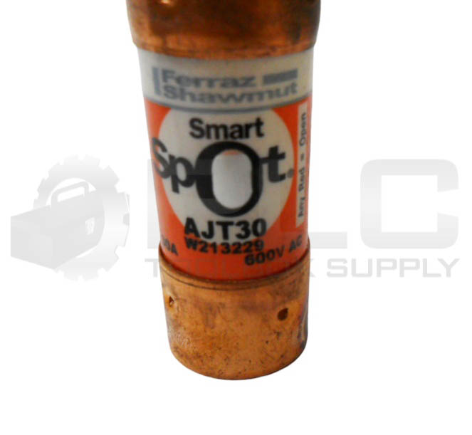 NEW BOX OF 10 FERRAZ SHAWMUT AJT30 SMART SPOT FUSE 30A 600VAC *READ ...