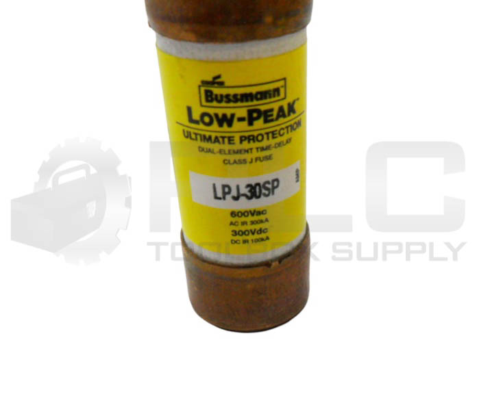NEW BOX OF 8 BUSSMANN LPJ-30SP LOW PEAK FUSE 30A 600VAC 300VDC - PLC ...