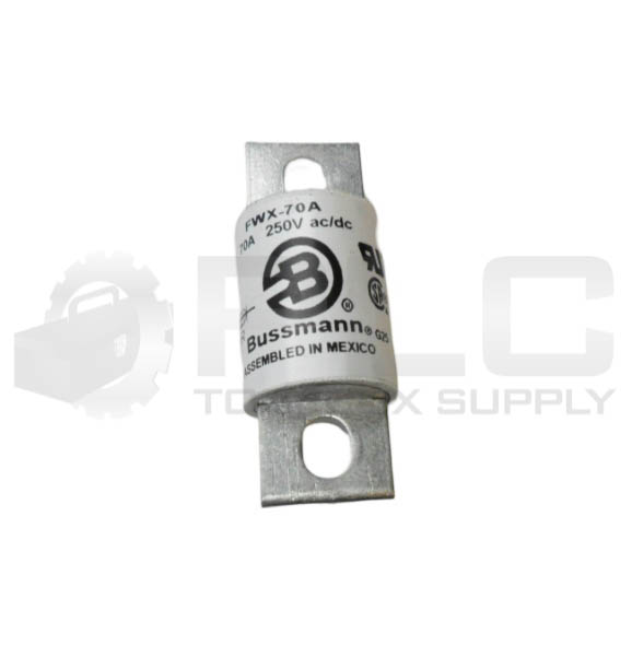 NEW BUSSMANN FWX-70A SEMICONDUCTOR FUSE 70A 250V AC/DC - PLC Toolbox Supply
