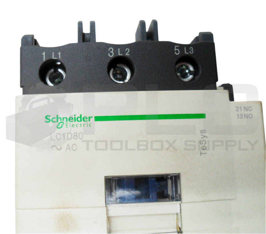 NEW SCHNEIDER ELECTRIC LC1D80 CONTACTOR 600VAC 125A W/ LX1DD6M7 COIL 50 ...
