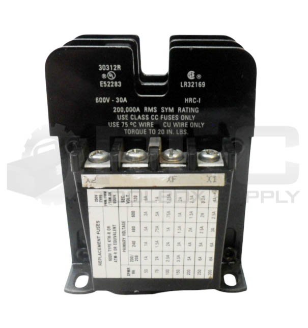 NEW IMPERVITRAN B050-0832-8 TRANSFORMER 50/60HZ W/ 30312R FUSE HOLDER 600V 30A - PLC Toolbox Supply