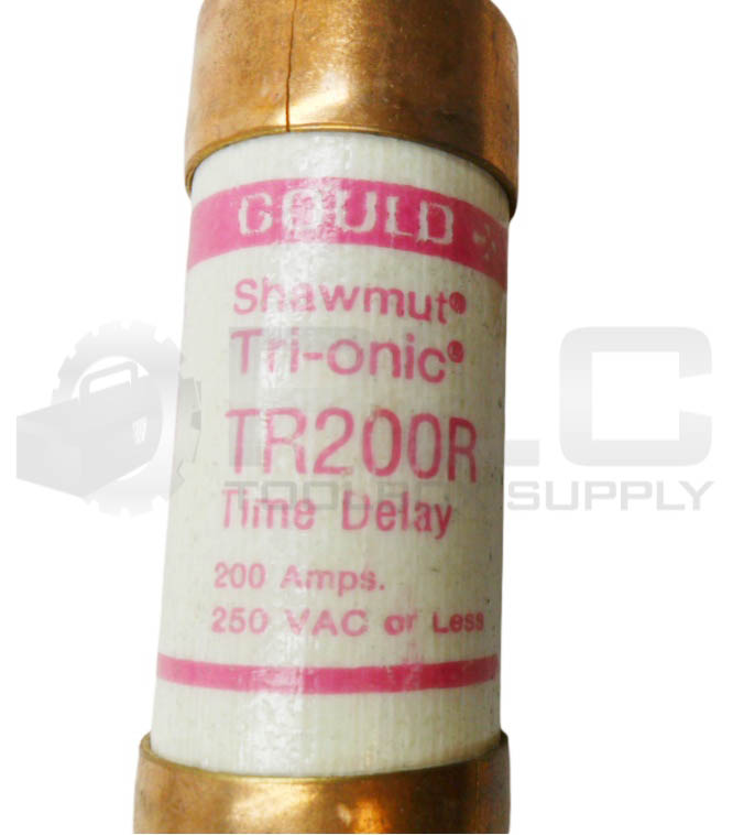 NEW GOULD SHAWMUT TR200R TIME DELAY FUSE 200A 250VAC - PLC Toolbox Supply