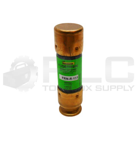 NEW BOX OF 10 BUSSMANN FRN-R-15 DUAL ELEMENT FUSE 15A 250VAC *READ ...