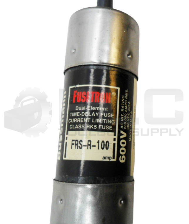 LOT OF 2 BUSSMANN FRS-R-100 DUAL ELEMENT TIME DELAY FUSE 100A 600VAC ...