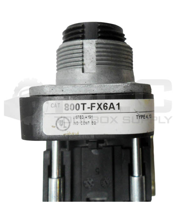 ALLEN BRADLEY 800T-FX6A1 T PUSH BUTTON W/ 800T-XA1 /E CONTACT BLOCK *READ* - PLC Toolbox Supply