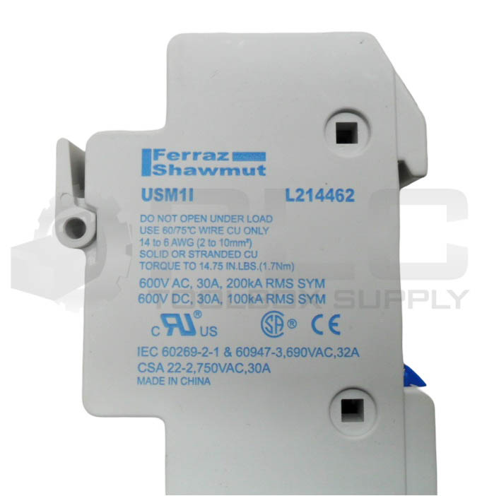 NEW BOX OF 12 FERRAZ SHAWMUT USM1I FUSE HOLDER 30A 600V *READ* - PLC ...