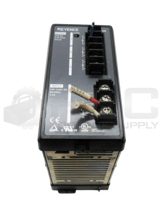 KEYENCE CA-U2 POWER SUPPLY 24VDC 3.5A 100-240VAC 50/60HZ - PLC Toolbox ...