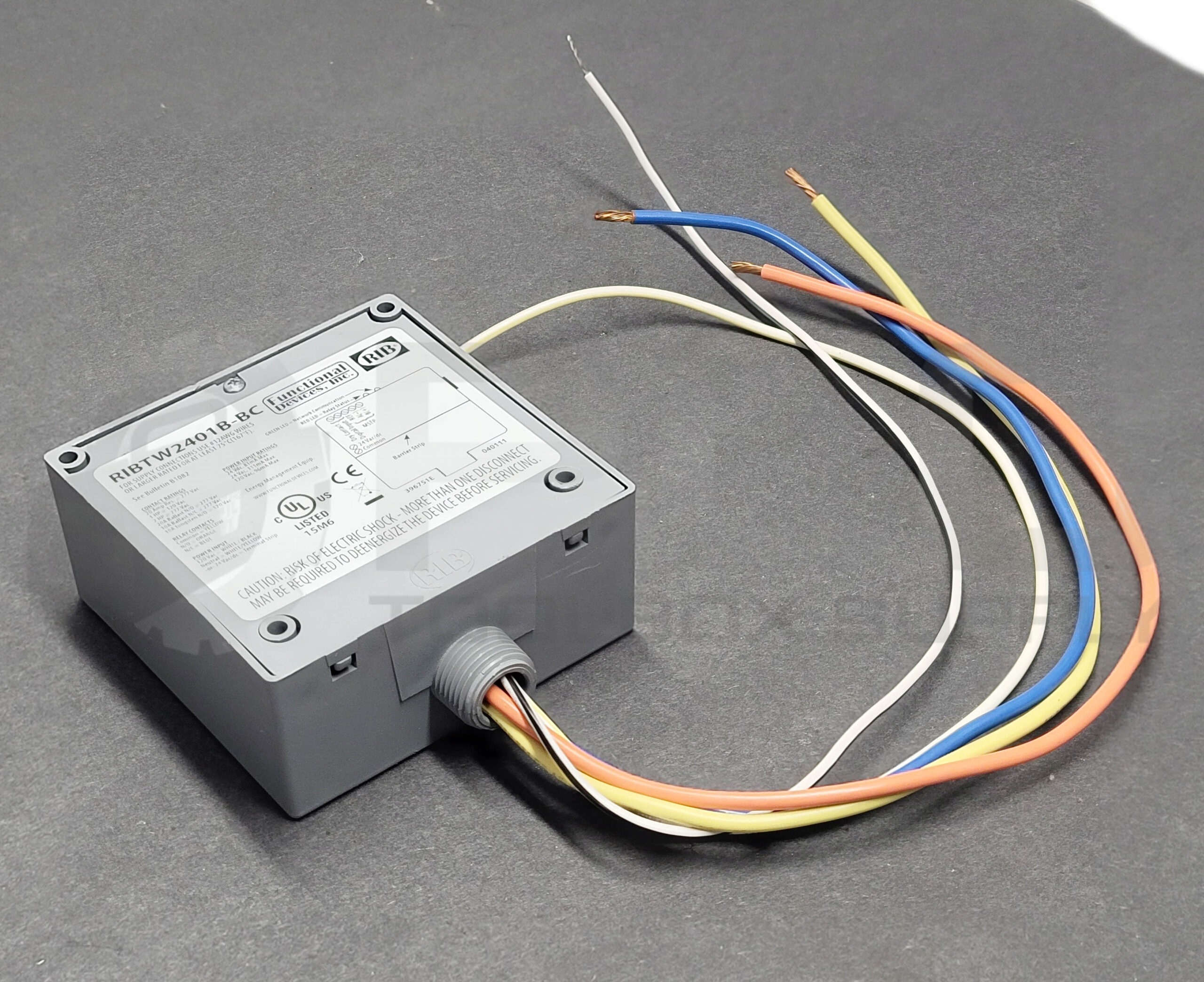 NEW FUNCTIONAL DEVICES RIBTW2401B-BC ENCLOSED BACNET RELAY 120VAC - PLC Toolbox Supply