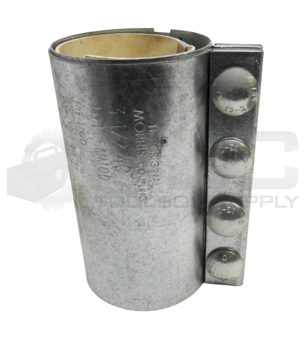 NEW MORRIS 3-1/2-4C COMPRESSION COUPLING 4″ OD - PLC Toolbox Supply