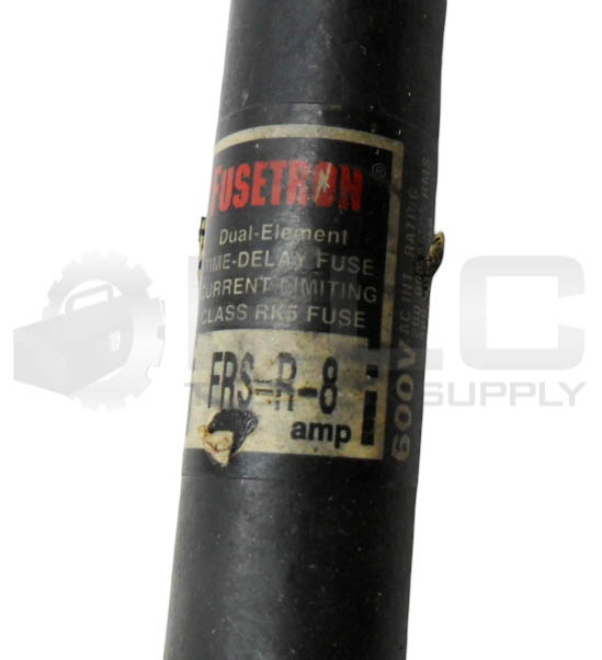LOT OF 10 BUSSMANN FRS-R-8 TIME DELAY FUSE 8A 600VAC - PLC Toolbox Supply