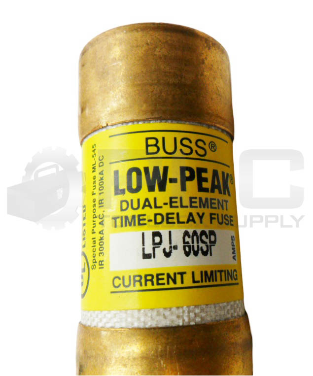 LOT OF 11 BUSSMANN LPJ-60SP DUAL ELEMENT FUSE 60A 600VAC 300VDC - PLC ...