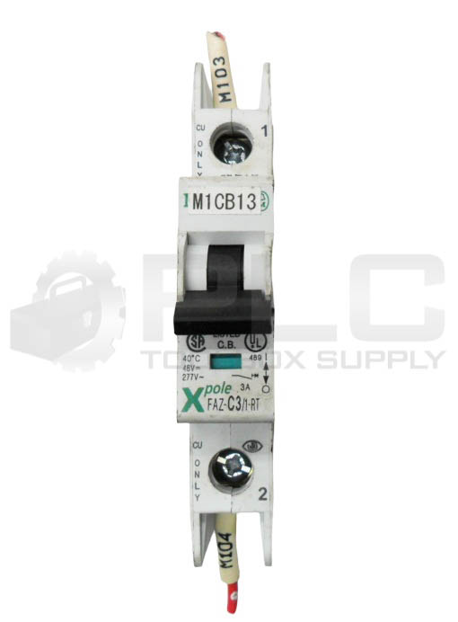 MOELLER FAZ-C3/1-RT CIRCUIT BREAKER 1 POLE 3A 277V 50/60HZ - PLC Toolbox Supply