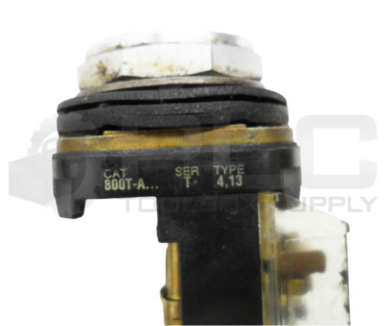 LOT OF 5 ALLEN BRADLEY 800T-A… /T PUSH BUTTON W/ 800T-XA /D CONTACT BLOCK - PLC Toolbox Supply