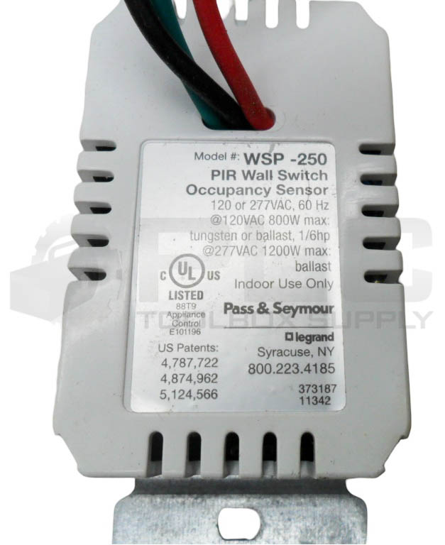 NEW LEGRAND WSP250-W PASSIVE INFARED WALL SWITCH 120-277VAC *READ ...