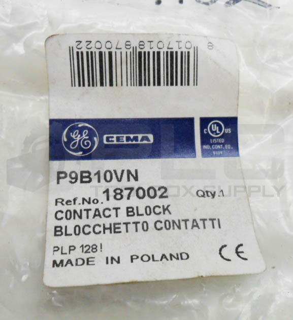 LOT OF 2 NEW GENERAL ELECTRIC P9B10VN CONTACT BLOCK - PLC Toolbox Supply
