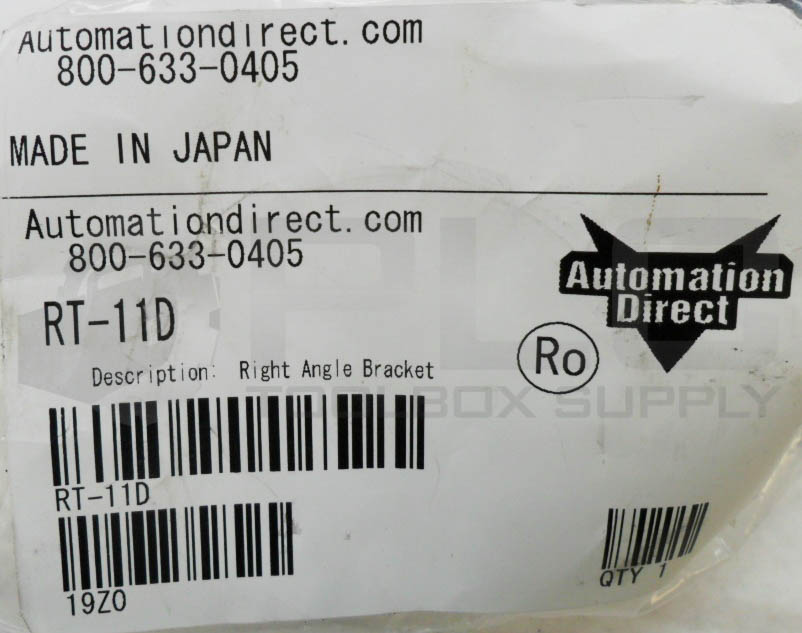 NEW AUTOMATION DIRECT RT-11D RIGHT ANGLE BRACKET - PLC Toolbox Supply