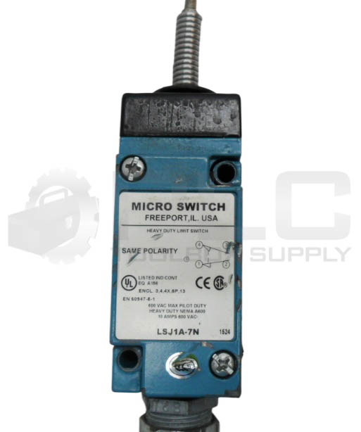 MICRO SWITCH LSJ1A-7N LIMIT SWITCH W/ LSZ4001 RECEPTACLE W/ LSZ1J ...