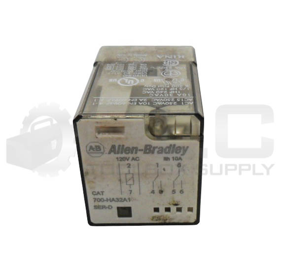 LOT OF 4 ALLEN BRADLEY 700-HA32A1 /D RELAY 250VAC 10A 1HP - PLC Toolbox ...